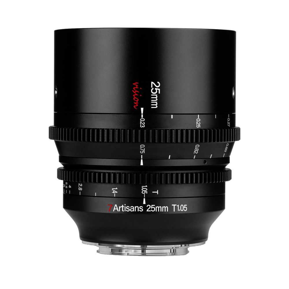 25mm T1.05 APS-C MF Cine Lens for E/FX/M43/EOS-R/L – Official 7Artisans ...